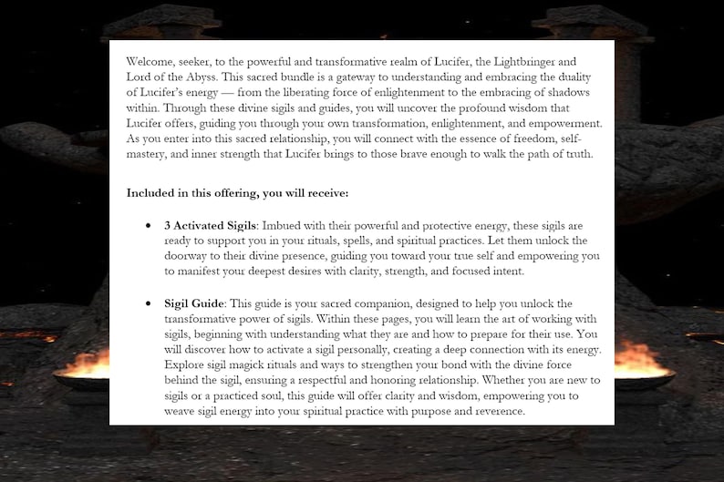 Lucifer Activated Sigils Sigil Guide Working With Demon Magic Book of ...