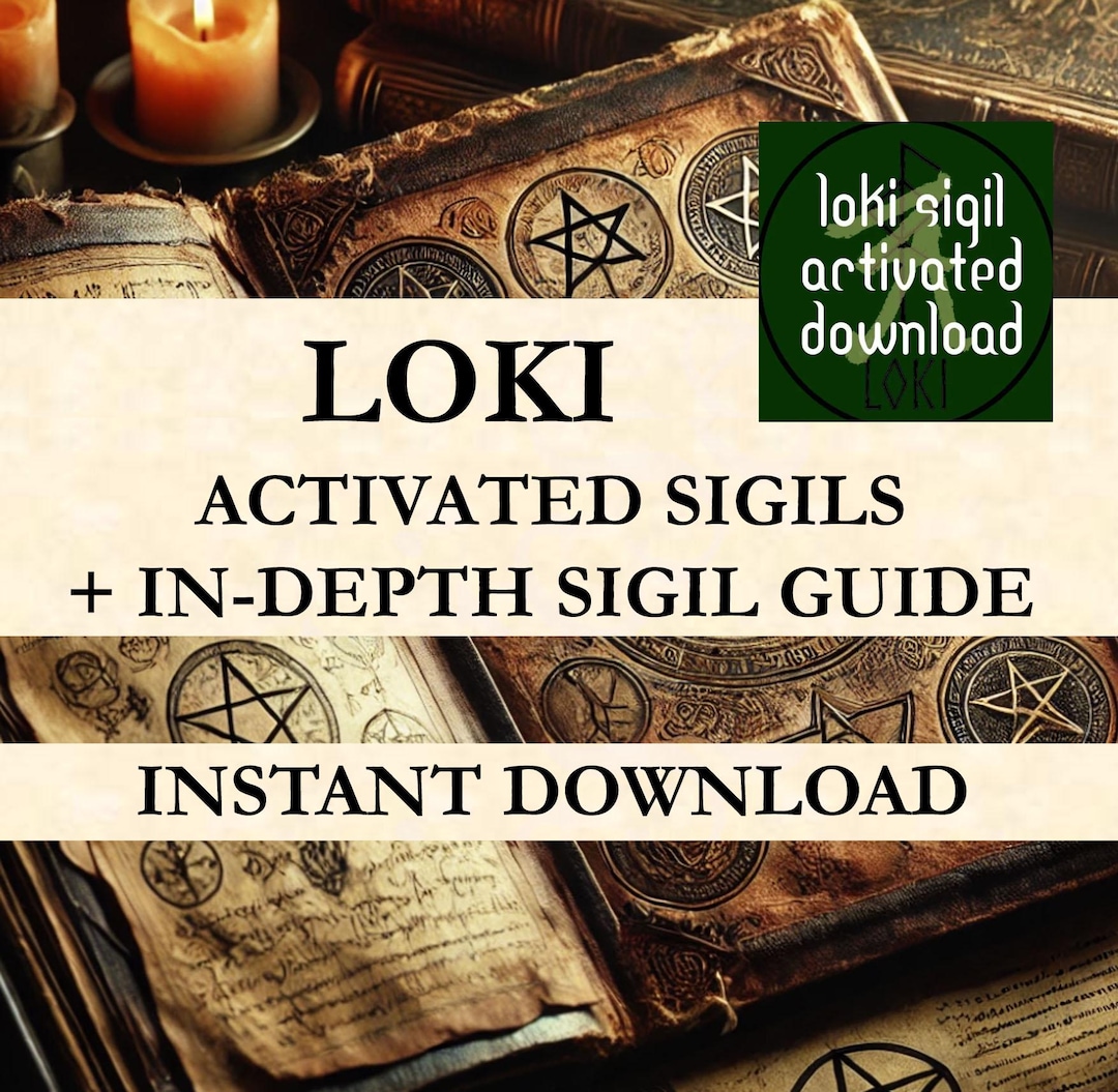 Loki Activated Sigils & Sigil Guide Working With Demon Magic Book of ...