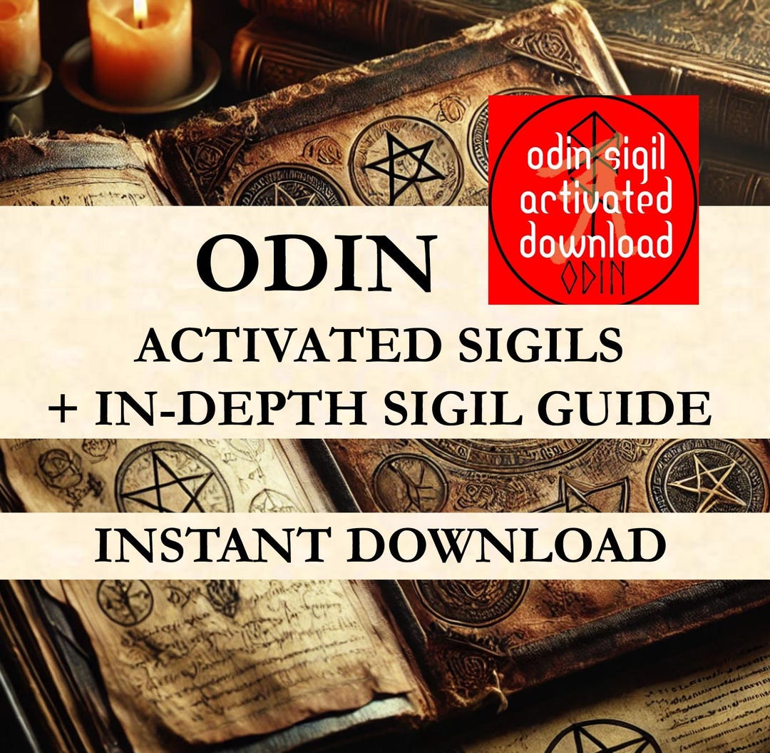 Odin Activated Sigils & Sigil Guide Working With Demon Magic Book of ...