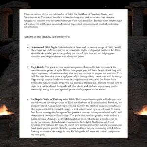 Lilith Guide & Lilith Activated Sigils Working With Demon Magic Book of ...