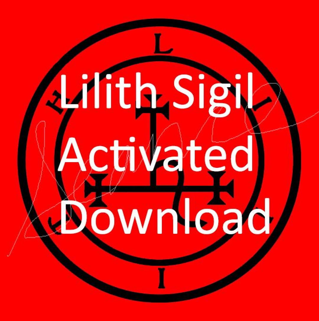 Lilith Sigil Demon Activated Portal PNG Vector JPG Witchcraft Psychic ...