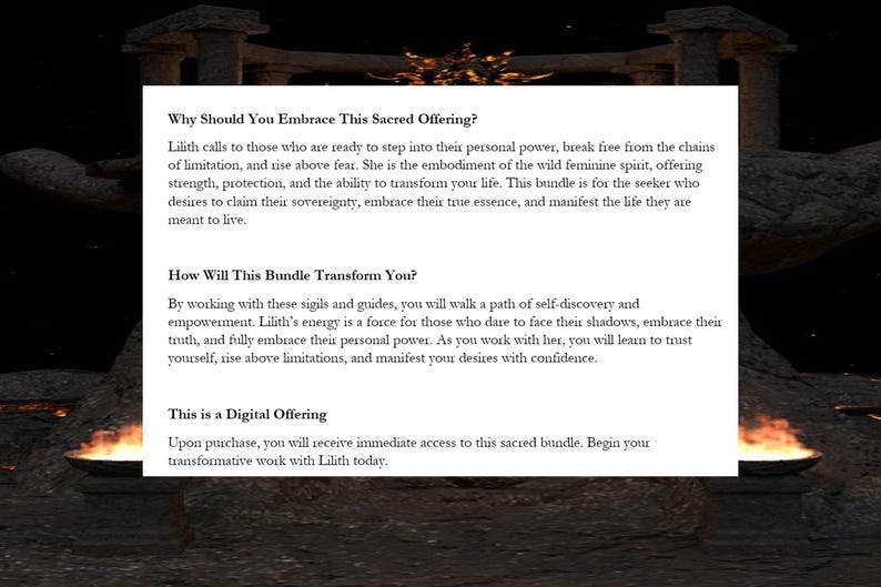 Lilith Activated Sigils & Lilith Guide Working With Demon Magic Book of ...