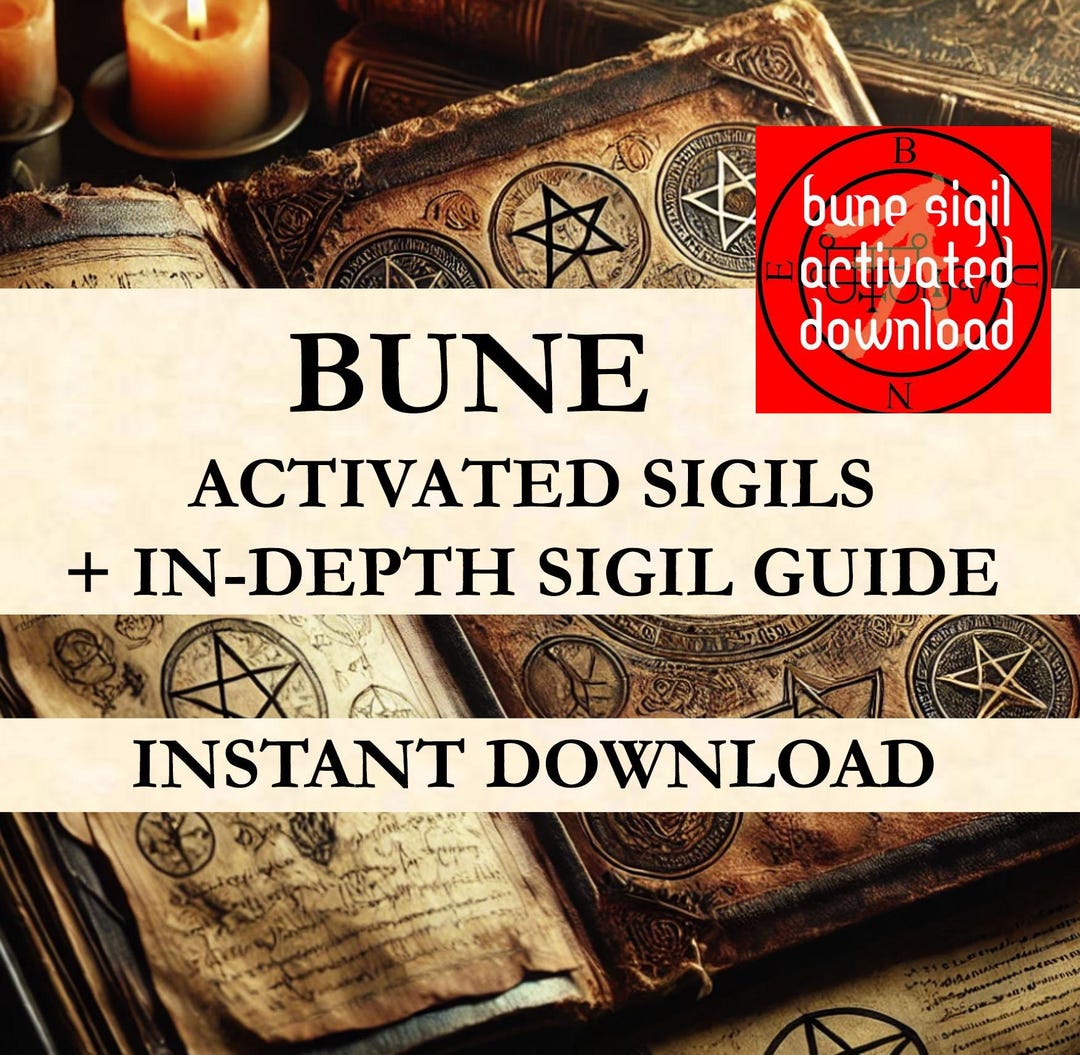 Bune Sigil & Guidebook Demon Activated Portal PNG Vector JPG Witchcraft ...