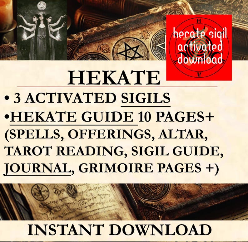 Hekate Guide & Hekate Activated Sigils Working With Demon Magic Book of ...