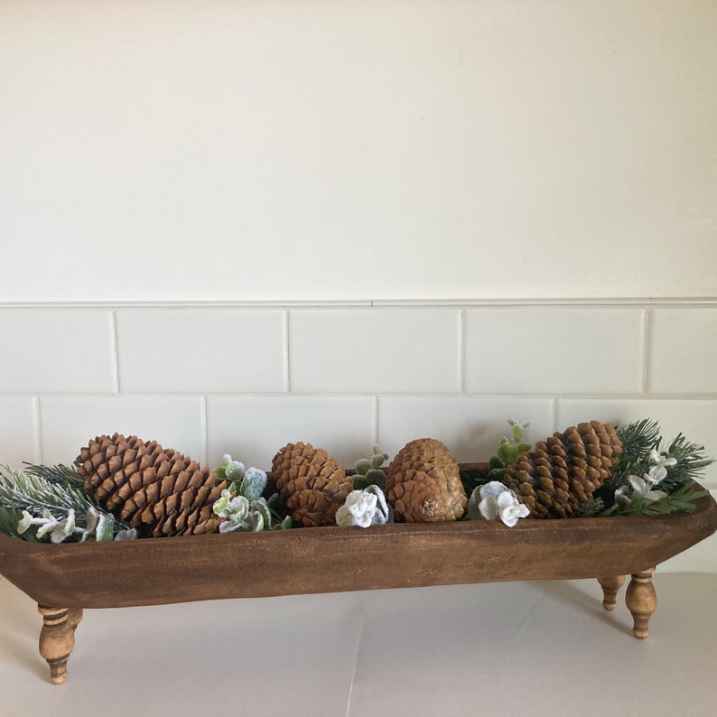 Small Baguette Bowl Riser, Dough Bowl Riser, Riser, Rustic Wood Riser ...