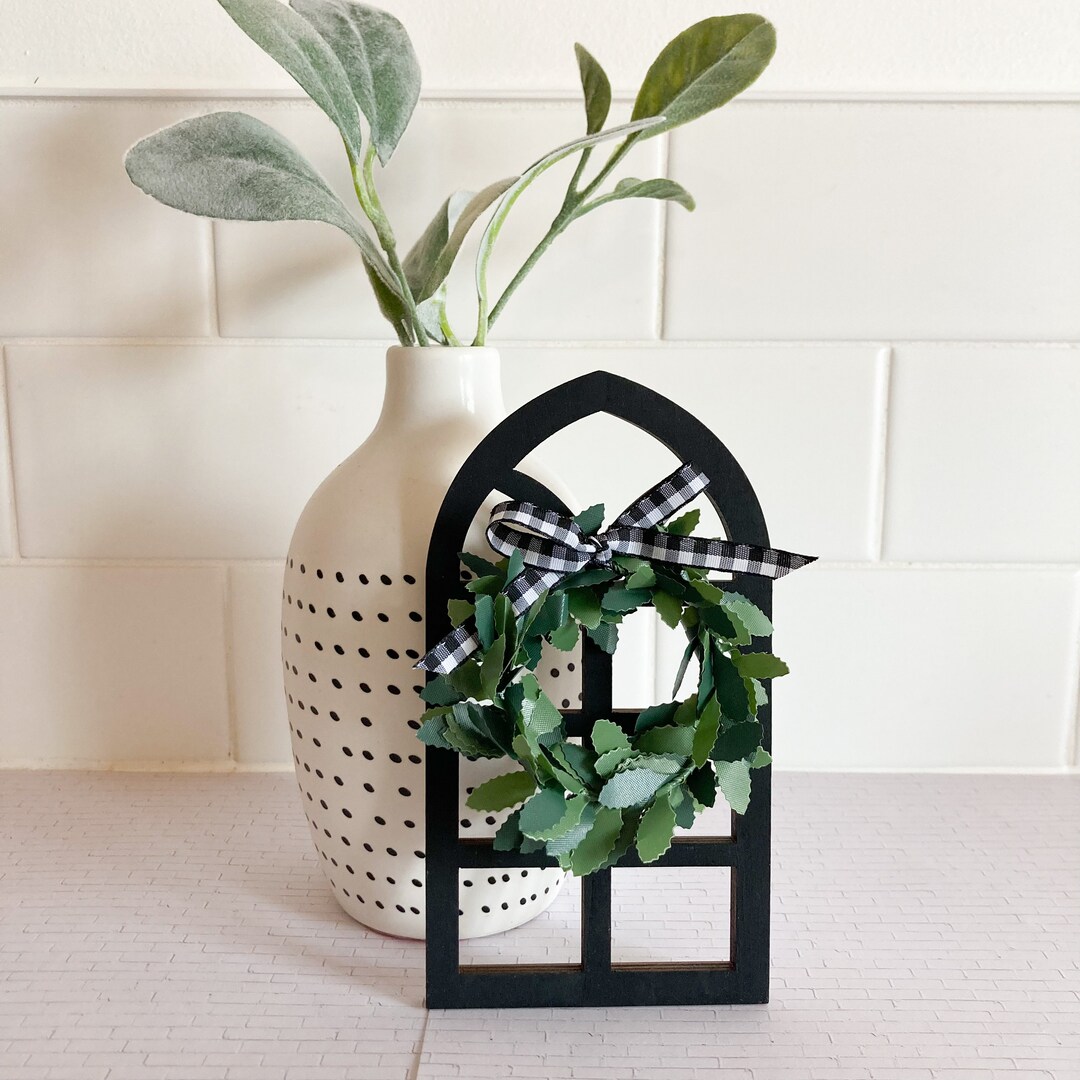 Cathedral Window, Tiered Tray Decor, Farmhouse Decor, Mini Window ...