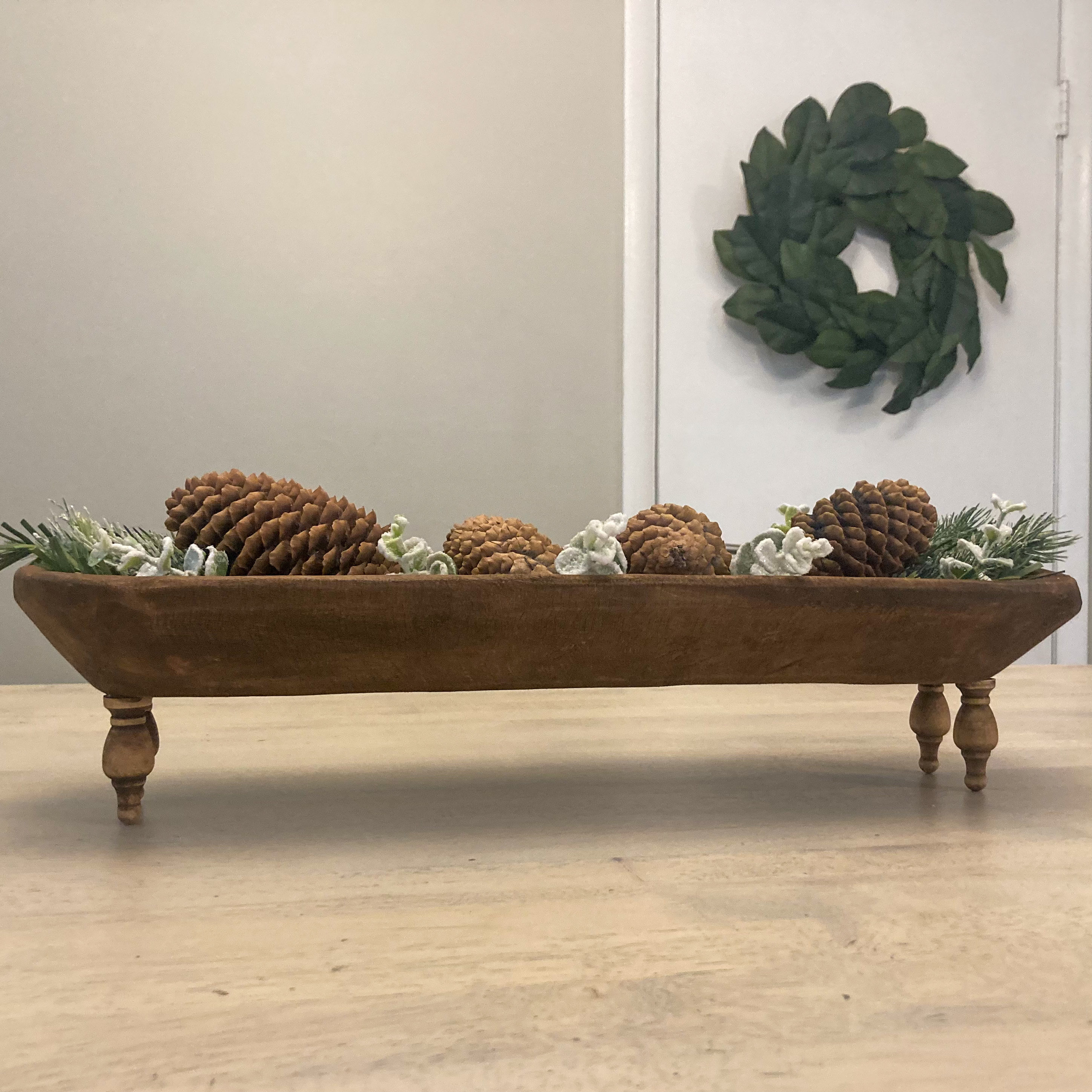 Small Baguette Bowl Riser, Dough Bowl Riser, Riser, Rustic Wood Riser ...