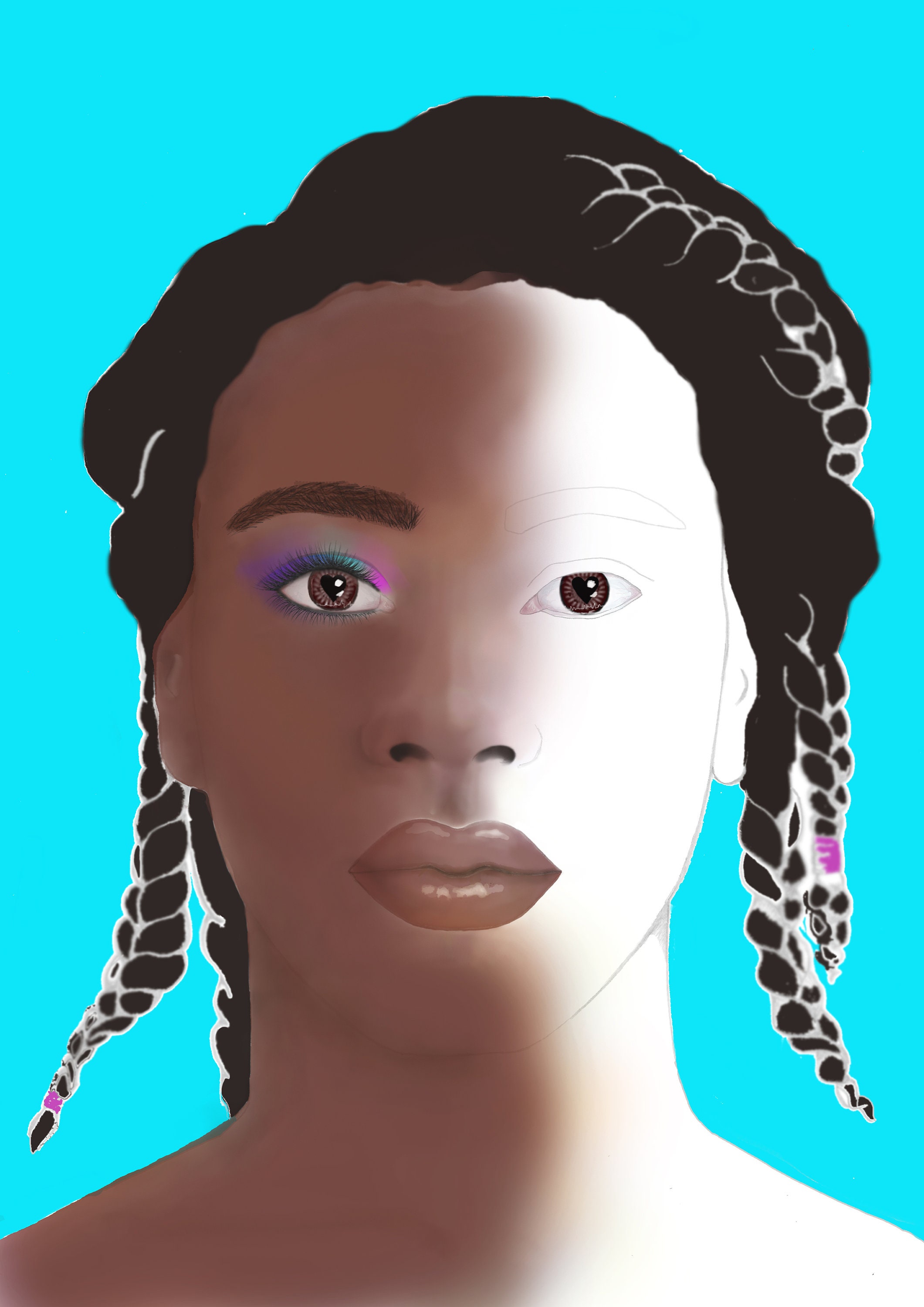 Instant Download Face Makeup Chart Blank Makeup Chart Makeup Chart ...