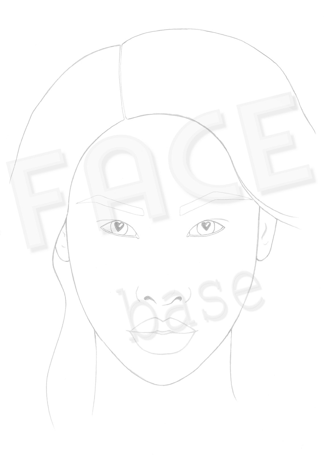 Makeup Face Chart PDF | Face Chart for Makeup | Instant Download ...