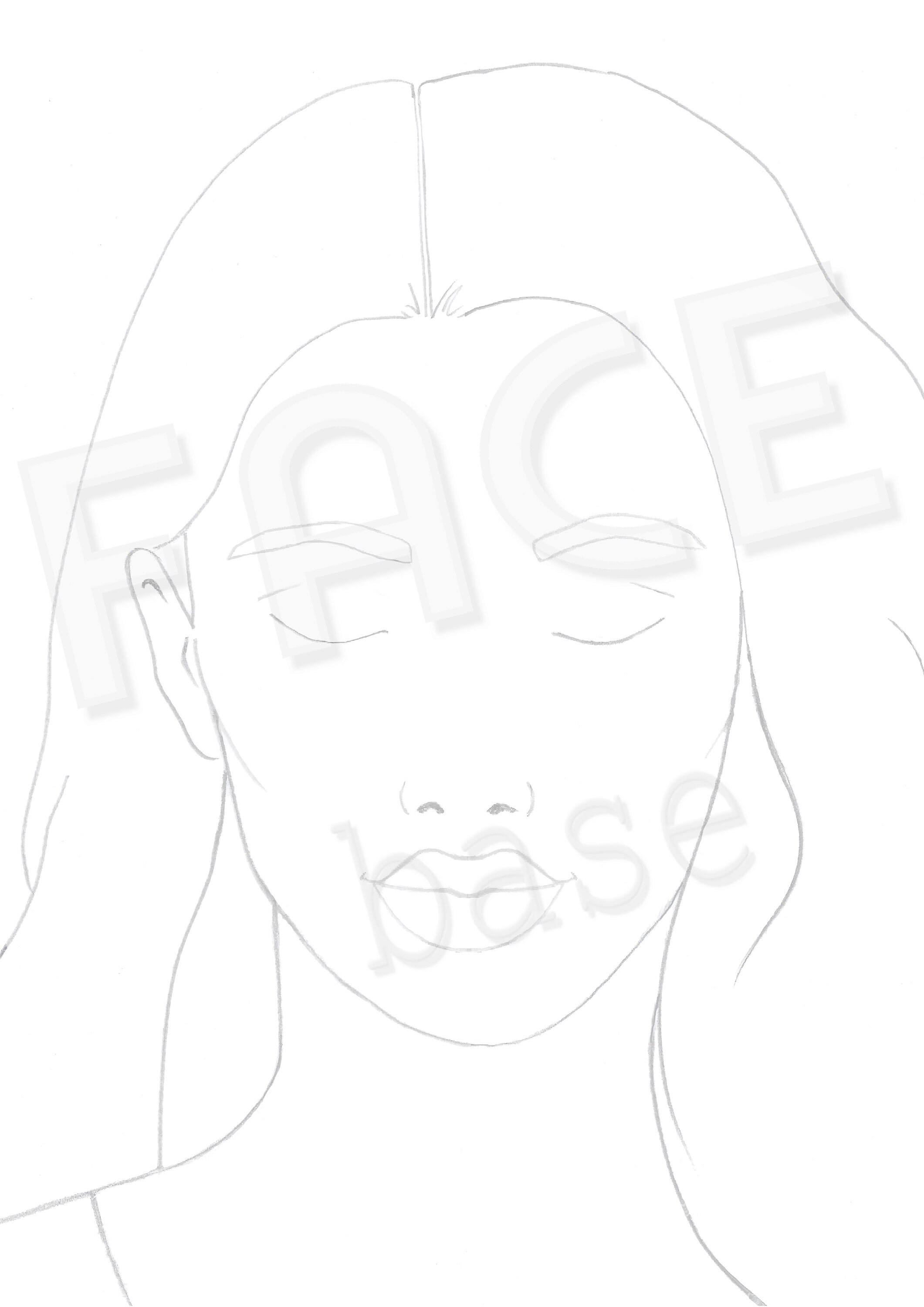 Face Chart for Makeup Artists Makeup Face Chart PDF - Etsy Israel