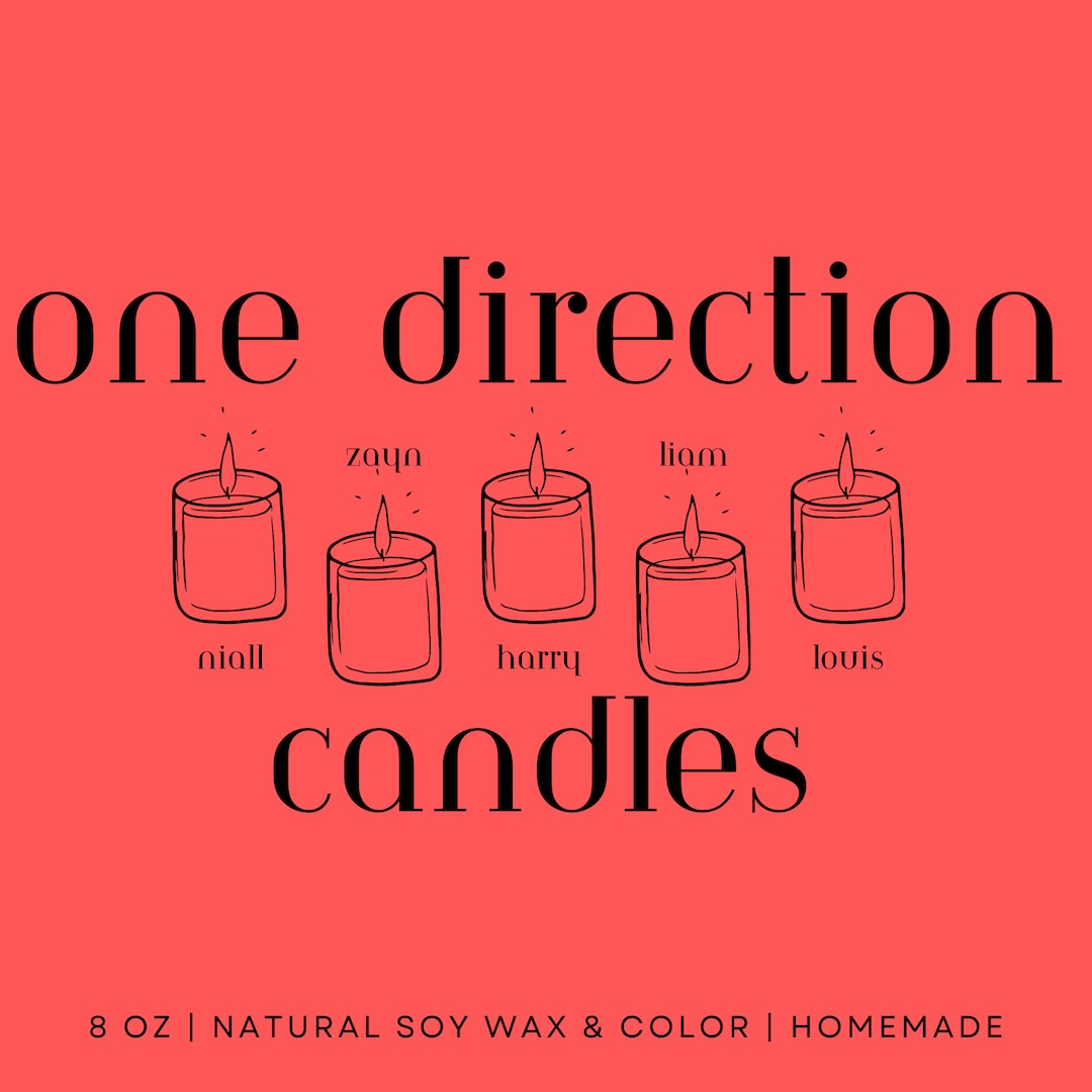 One Direction-inspired Candles - Etsy