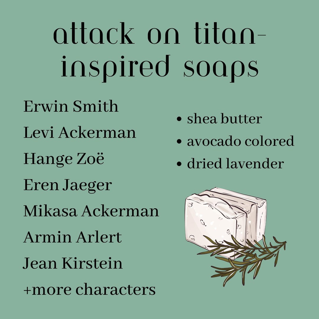 Aot-inspired Soaps - Etsy