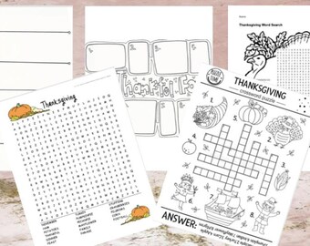Thanksgiving Printable Coloring Pages, Fall Digital Download Coloring ...