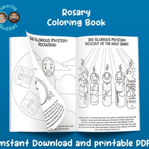 Rosary Coloring Book, Catholic Rosary, How to Pray the Rosary for Kids ...
