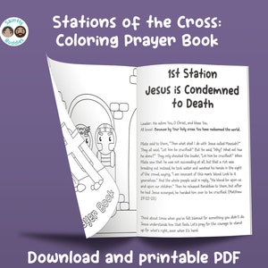 NEW Stations of the Cross Booklet: Coloring Prayer Book, Lent Activity ...