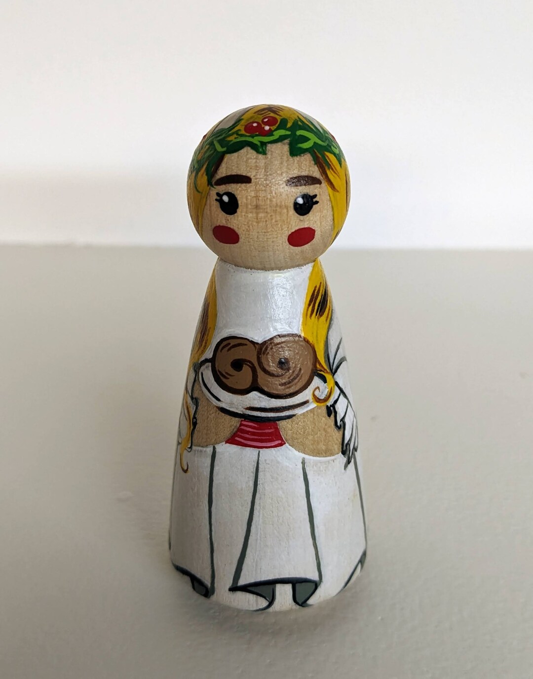 St. Lucy Peg Doll, Catholic Saint Peg Doll, Catechesis of Good Shepherd ...