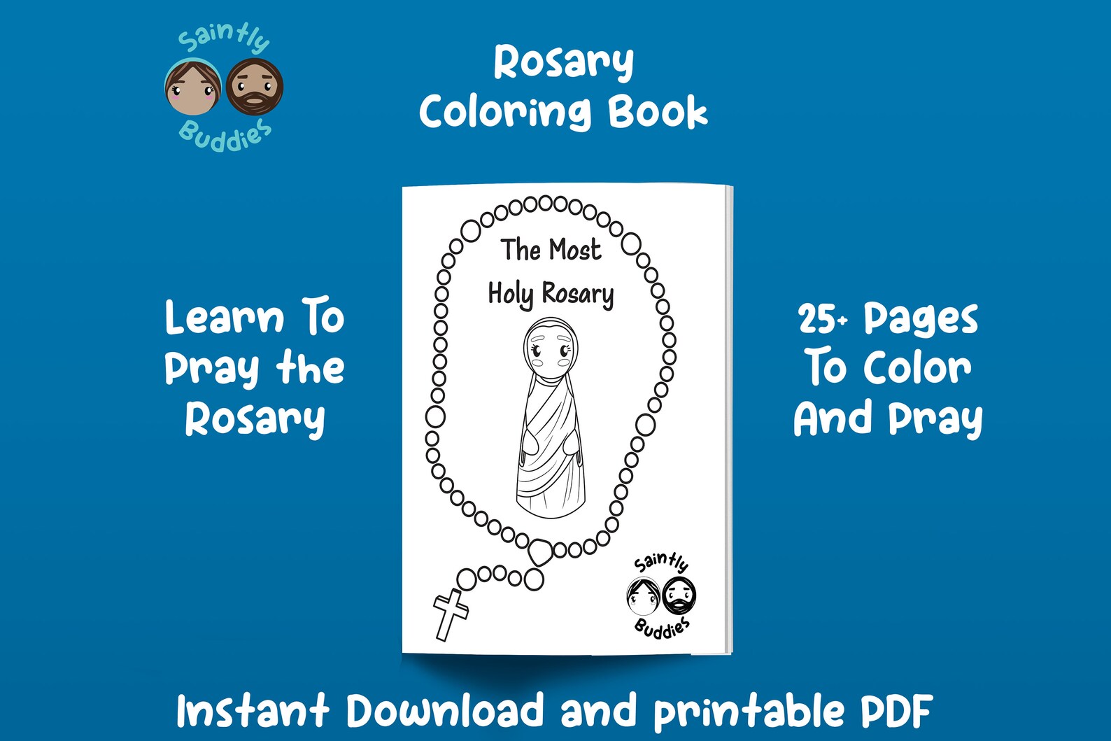 Rosary Coloring Book, Catholic Rosary, How to Pray the Rosary for Kids ...