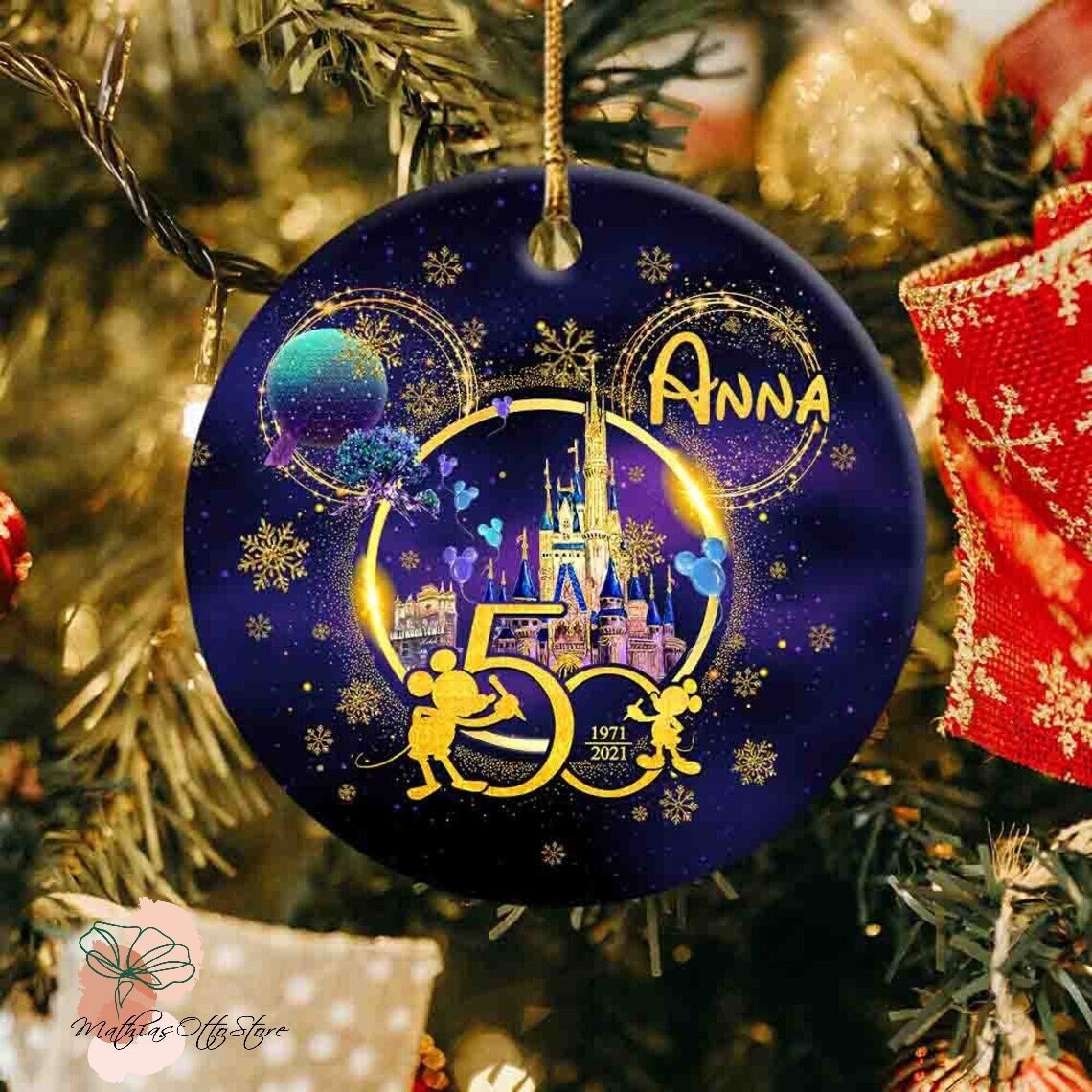 Personalized Disney World Ornament, Disney Anniversary Ornament sold by ...