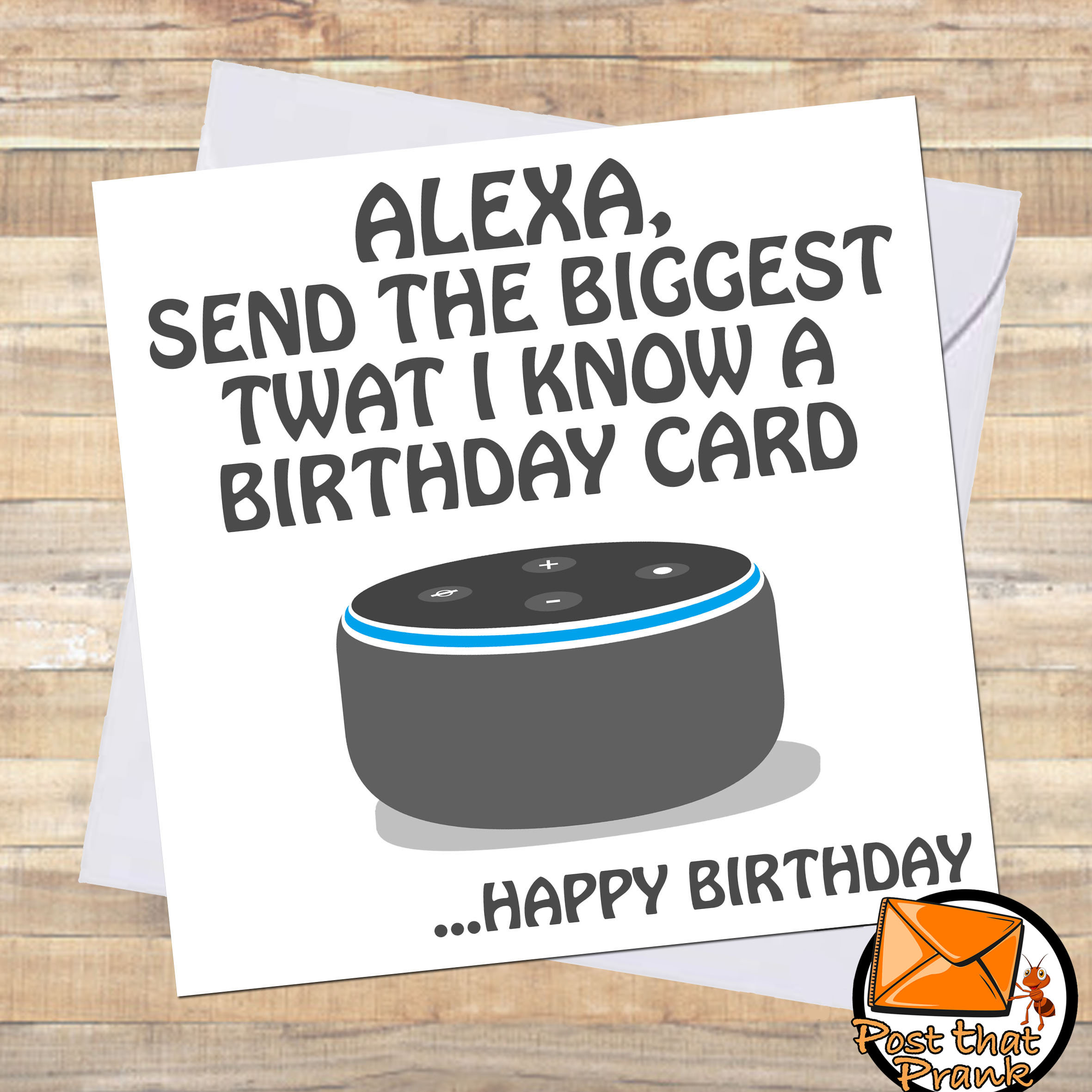 Funny ALEXA Birthday Card / for Him Her / Friend / Work - Etsy UK