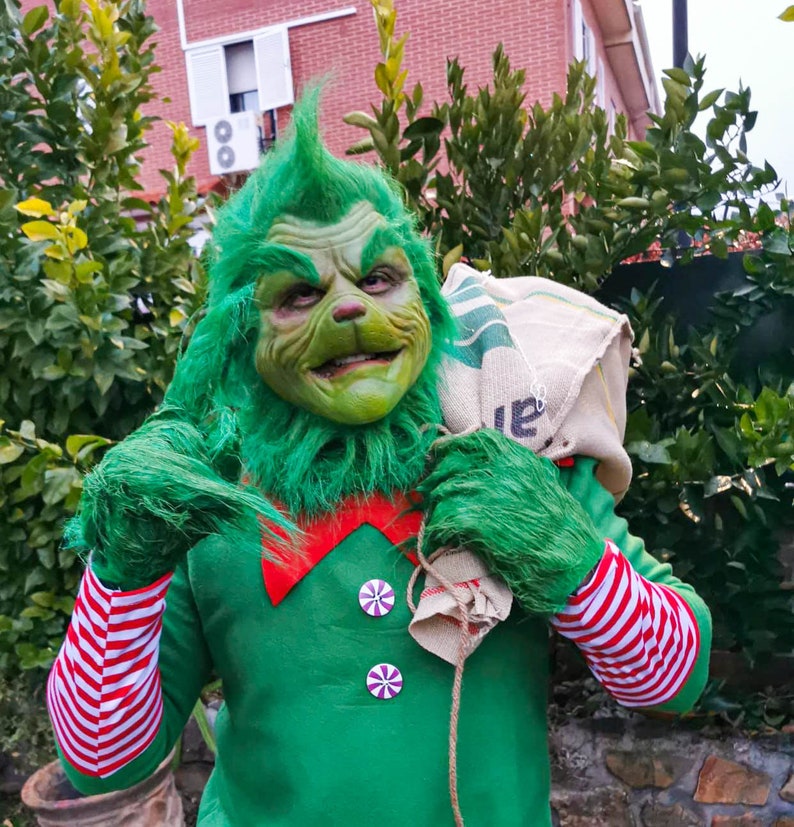 HADEMADE GRINCH MASK (latex Prosthesis) - Etsy