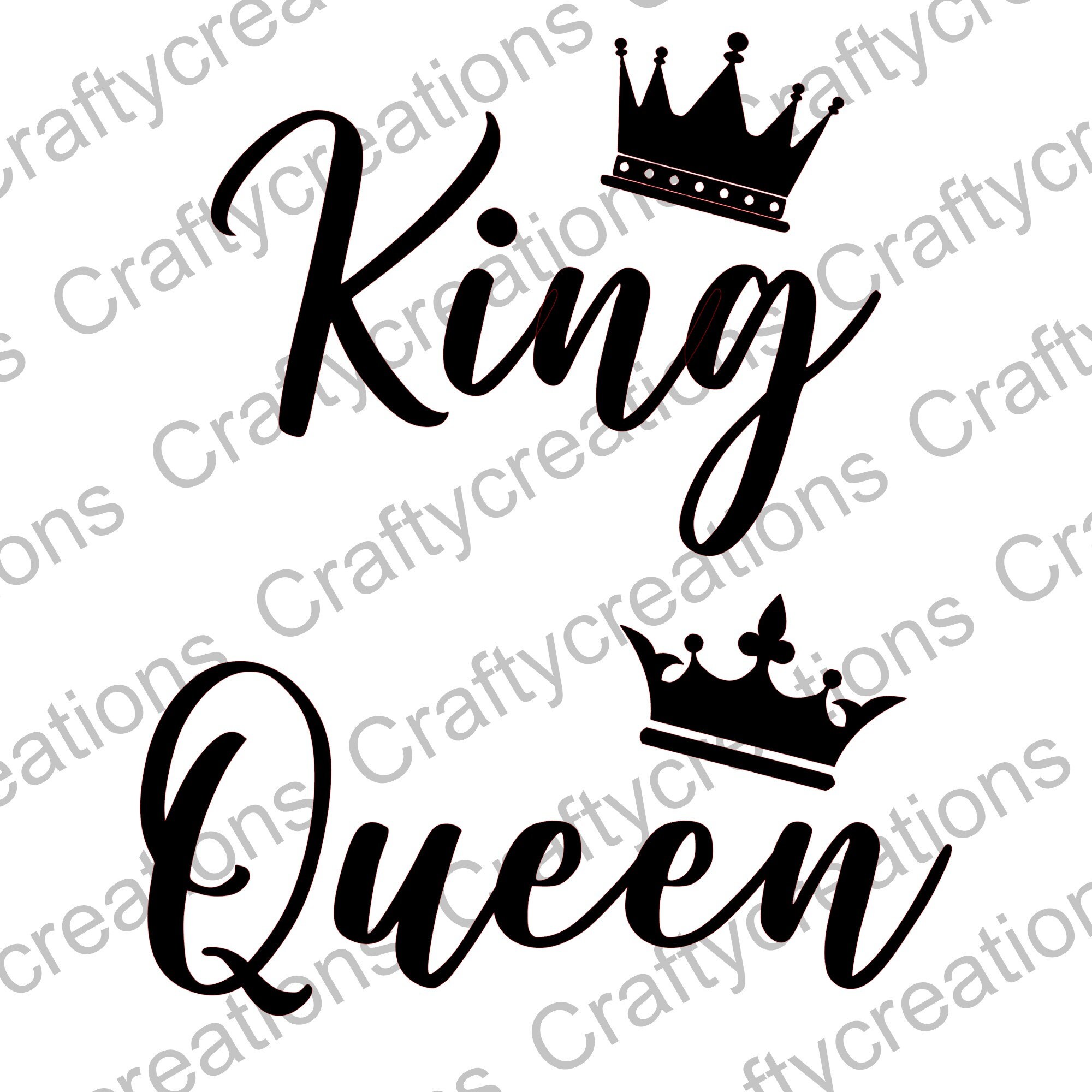 King Queen Prince Princess SVG - Etsy