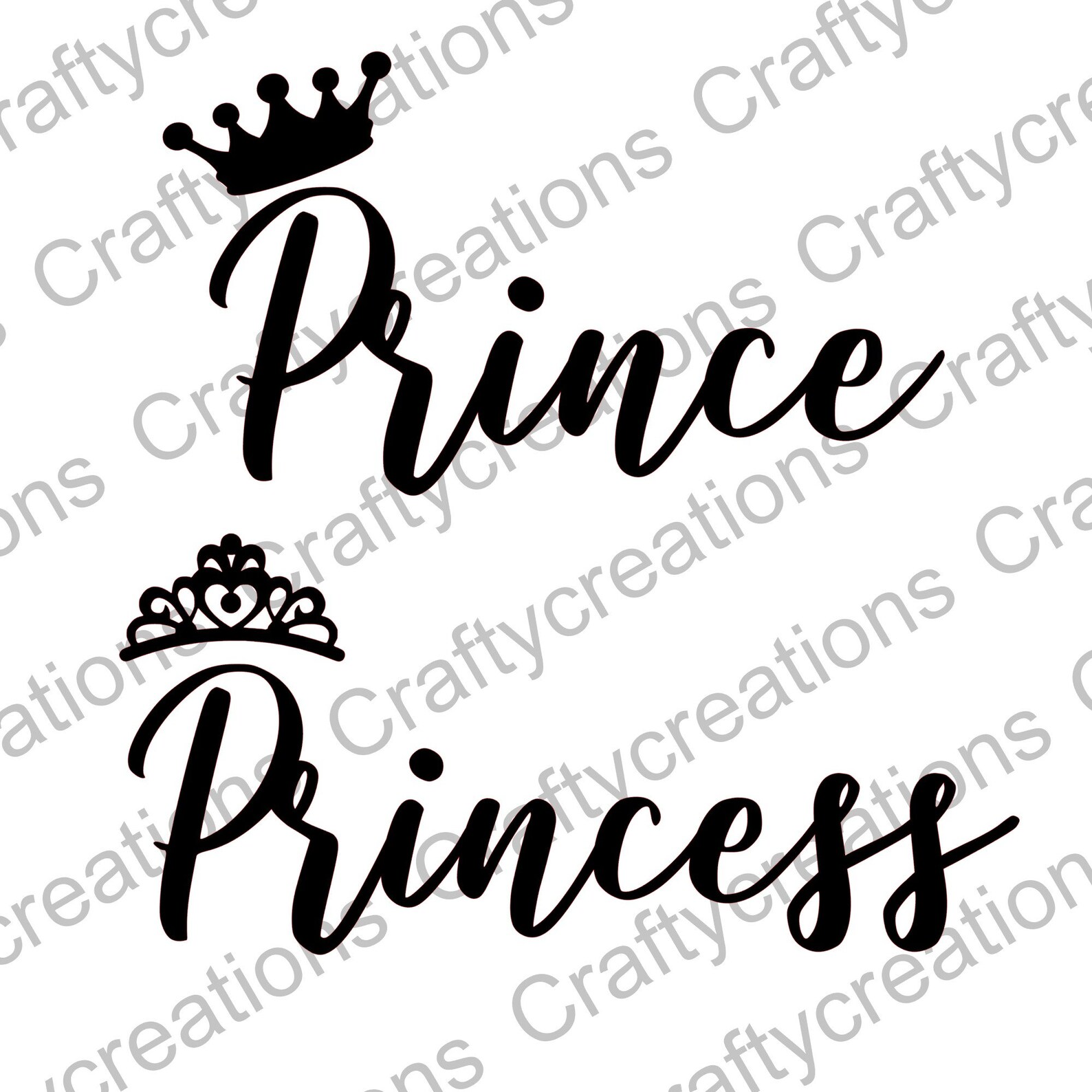 King Queen Prince Princess SVG - Etsy