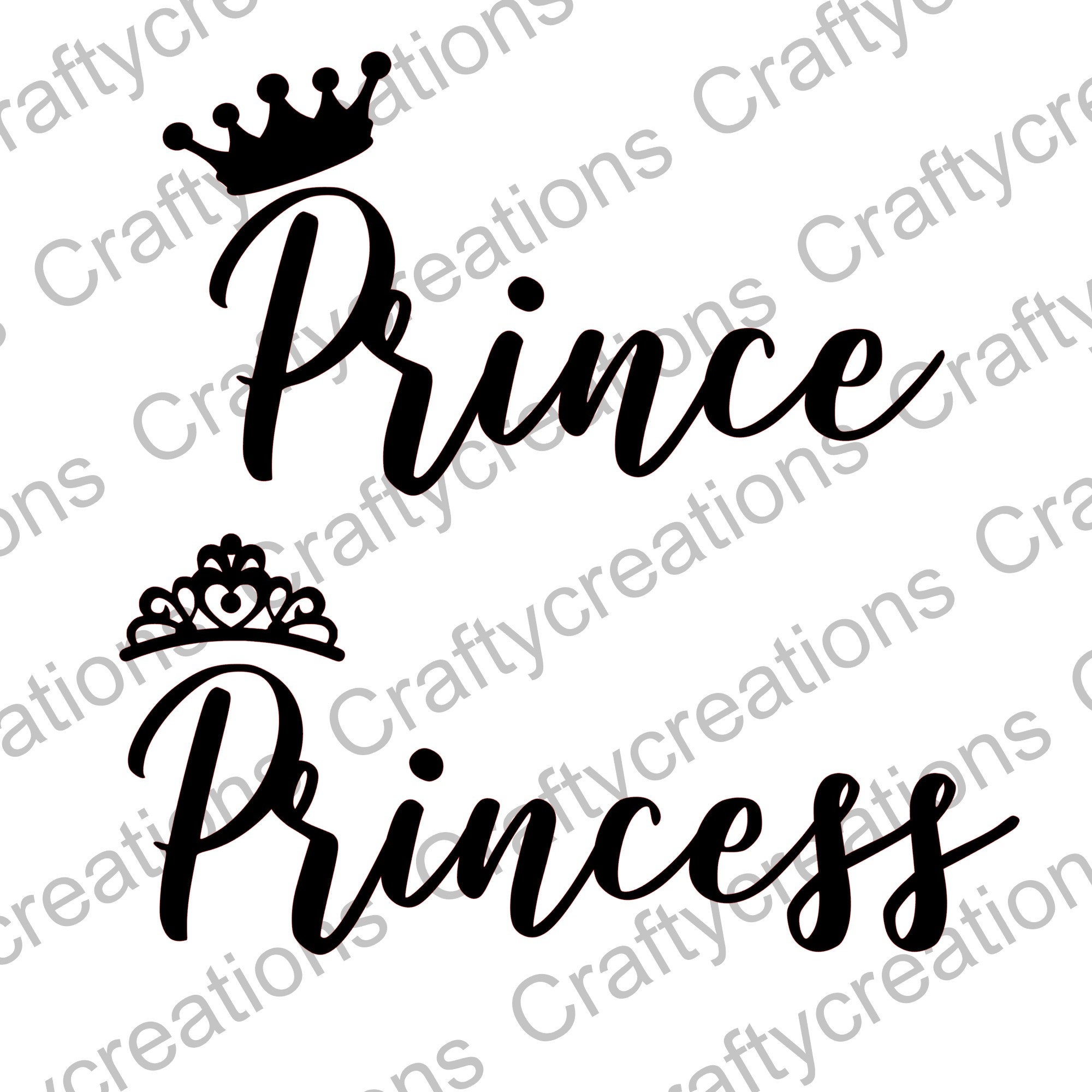 King Queen Prince Princess SVG - Etsy