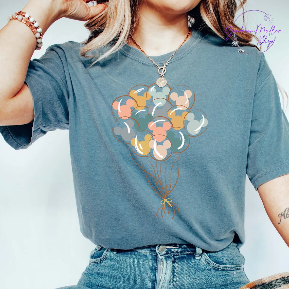 Comfort Colors Disney Balloon Shirt, Disney Shirt