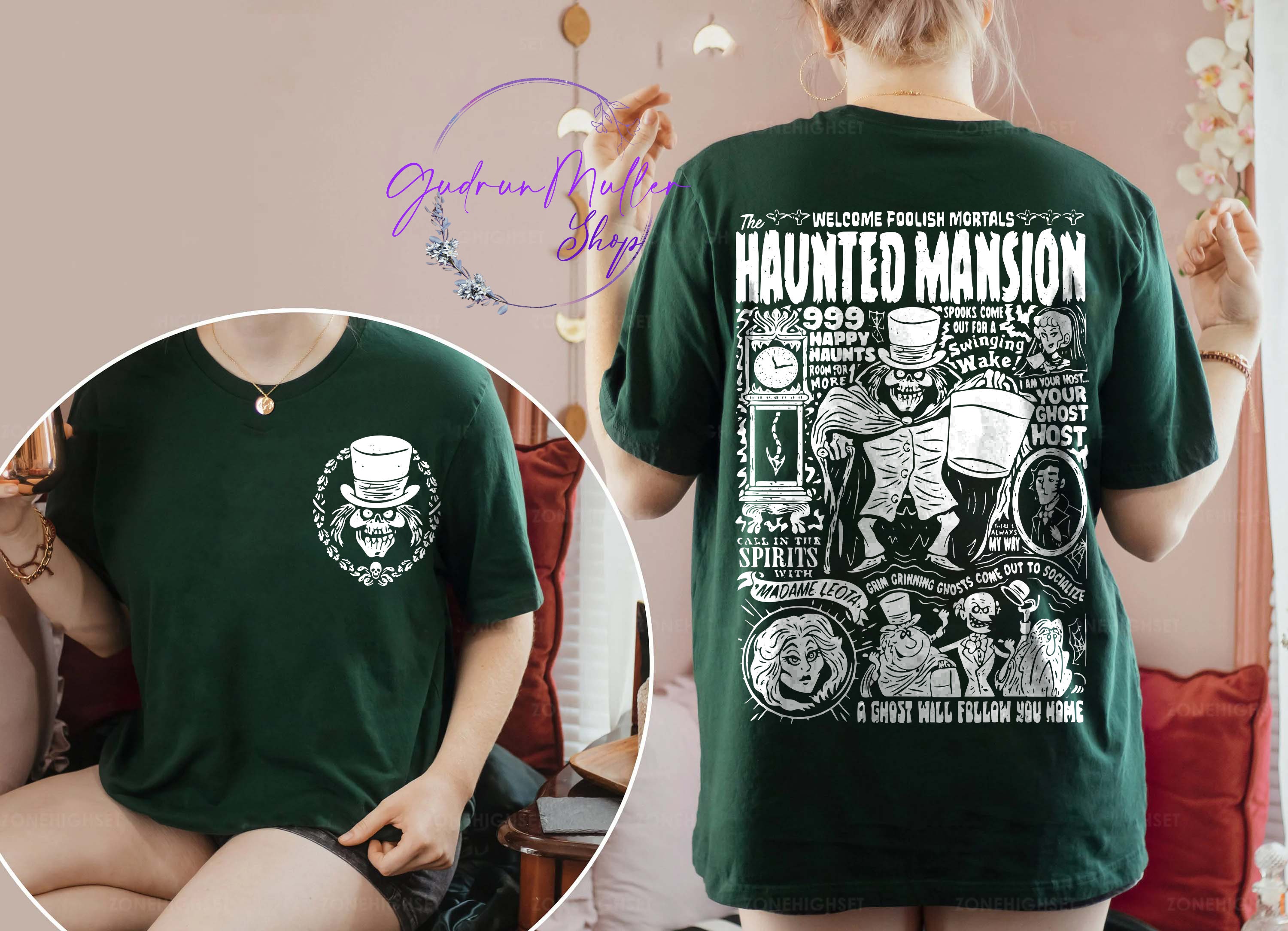 Vintage The Haunted Mansion Comfort Color Shirt, Foolish Mortal Shirt, Stretching Room Shirt ...