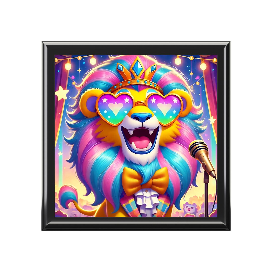 Leo the Luminous Lion Jewelry Box | Imaginaria Bold Character Keepsake ...