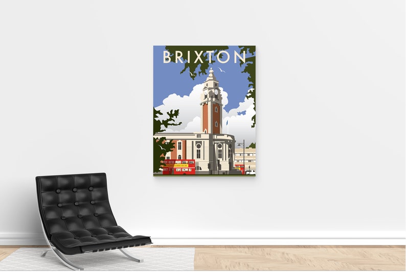 Brixton Art Print by Dave Thompson Available in Multiple Sizes A4 / A3 ...