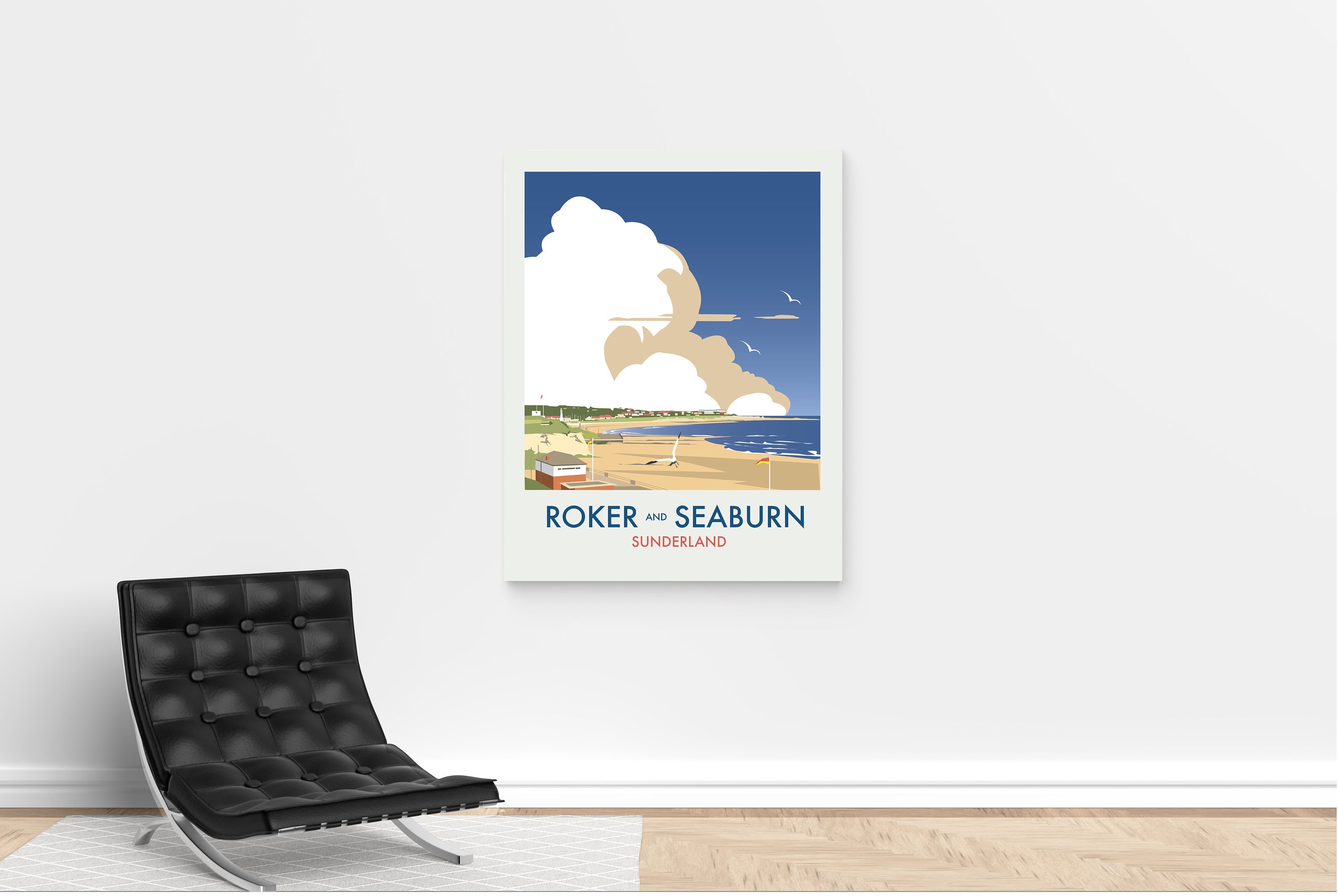 Roker and Seaburn Sunderland Art Print by Dave Thompson - Etsy