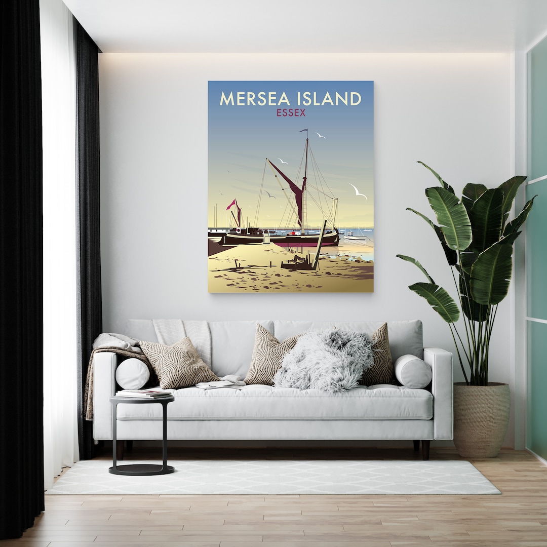 Mersea Island Art Print by Dave Thompson Available in Multiple Sizes A4 ...