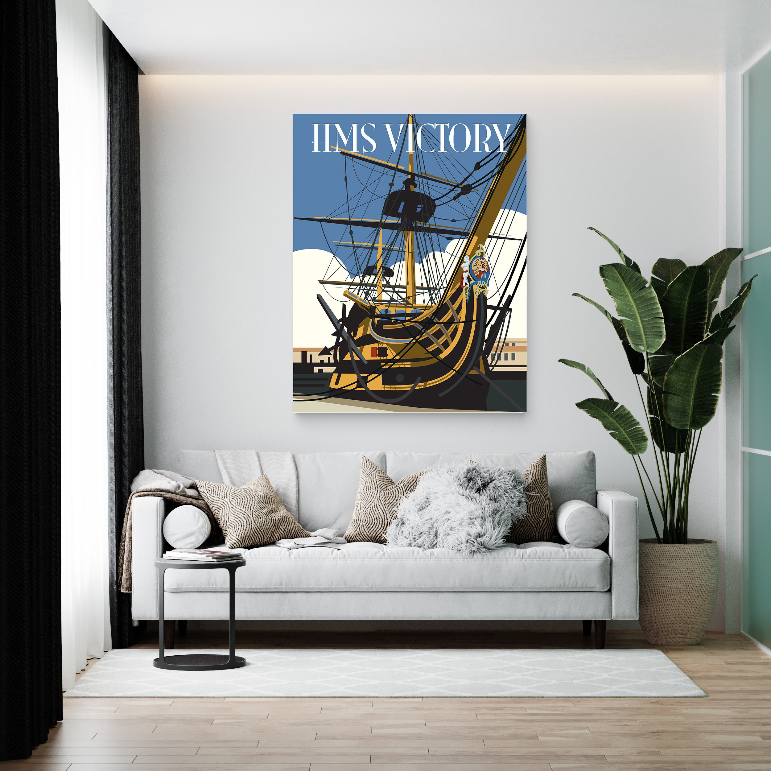 Hms Victory Art Print by Dave Thompson Available in Multiple Sizes A4 ...