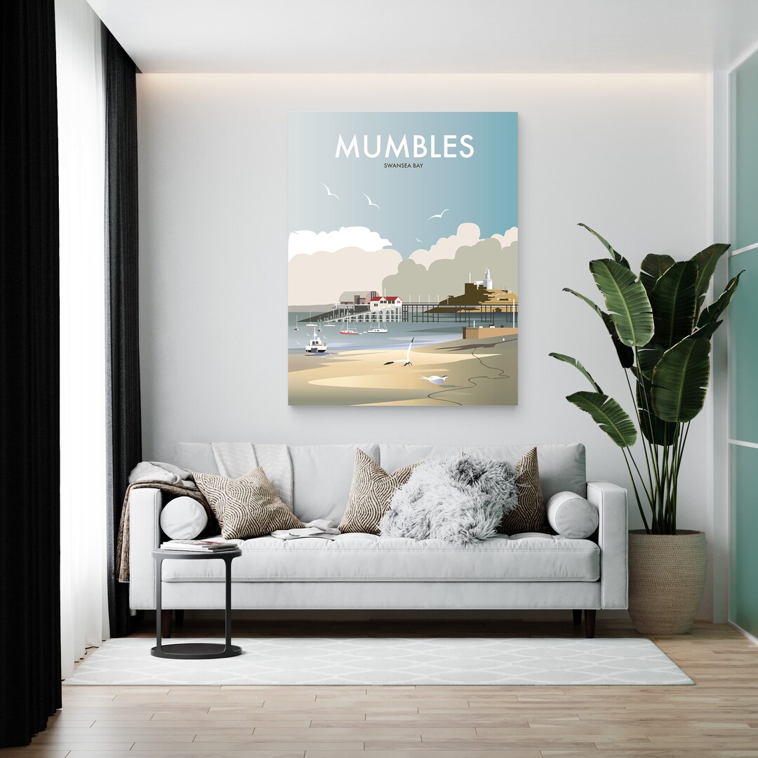 Mumbles Art Print by Dave Thompson Available in Multiple Sizes A4 / A3 ...
