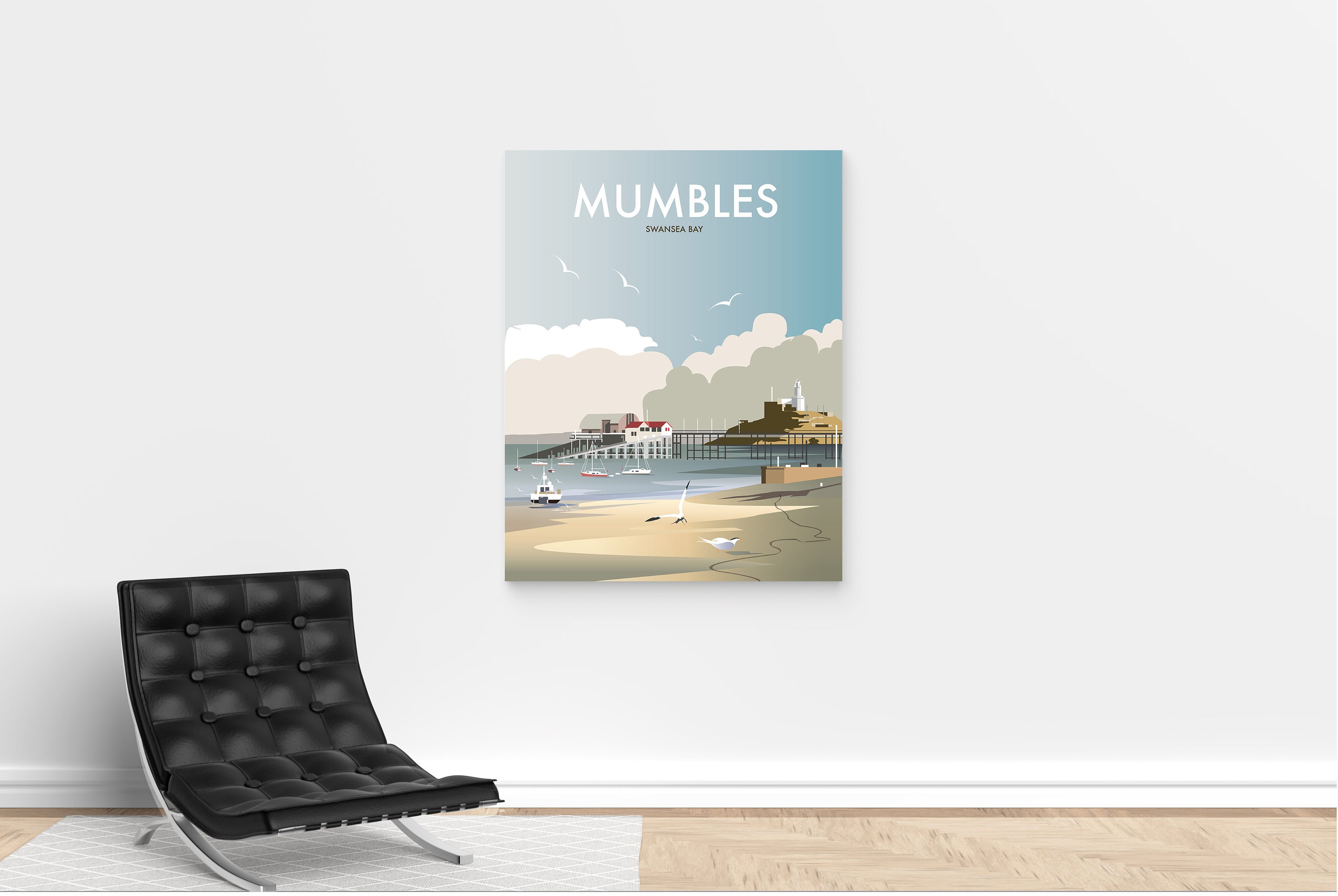 Mumbles Art Print by Dave Thompson Available in Multiple Sizes A4 / A3 ...