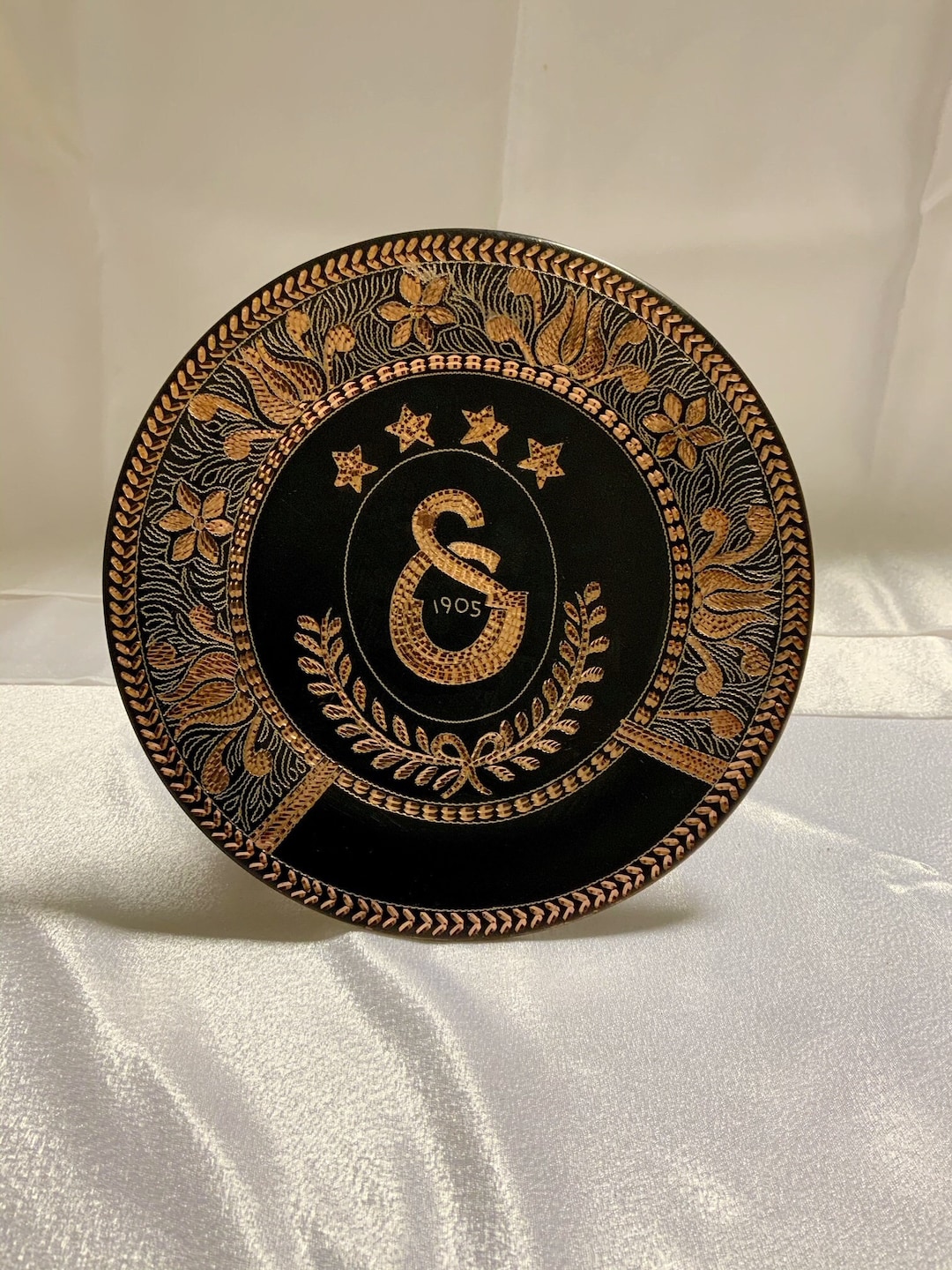 100% Copper Handmade Table Decoration With Galatasaray Logo - Etsy