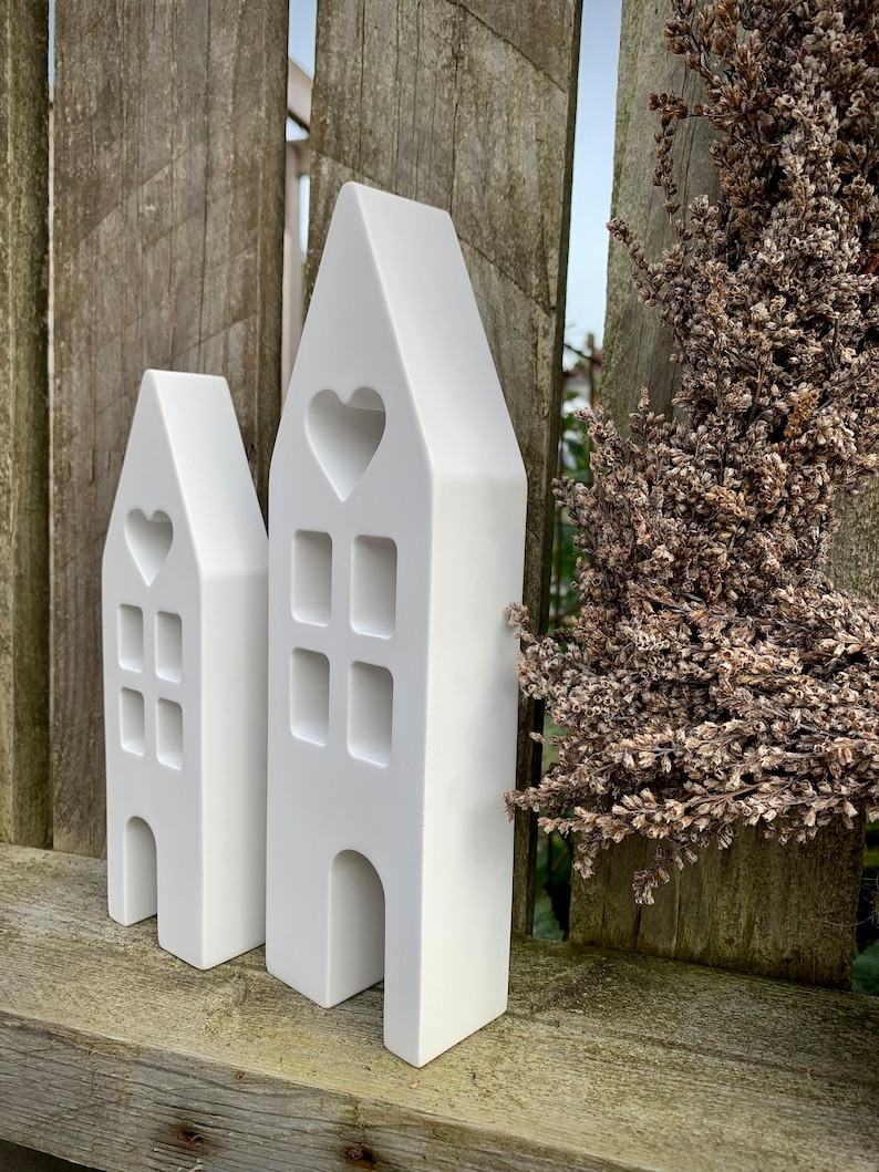 Große Dekohäuser Lichthäuser LYS HUS einzeln & als 2er Set - Etsy.de