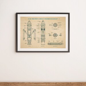 Star Treck First Contact Phoenix Spacecraft Poster - Etsy
