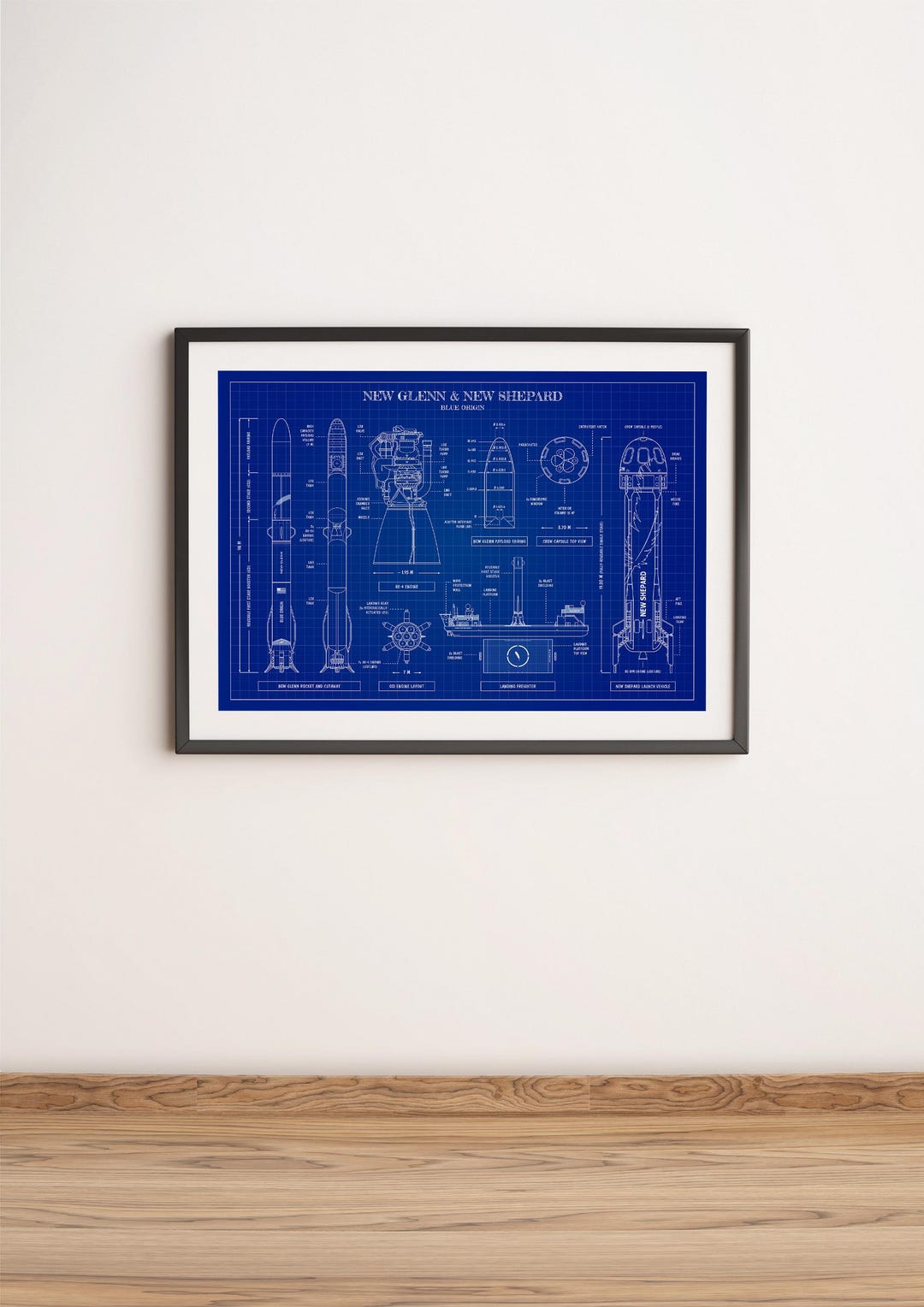 New Glenn New Shepard Poster - Etsy