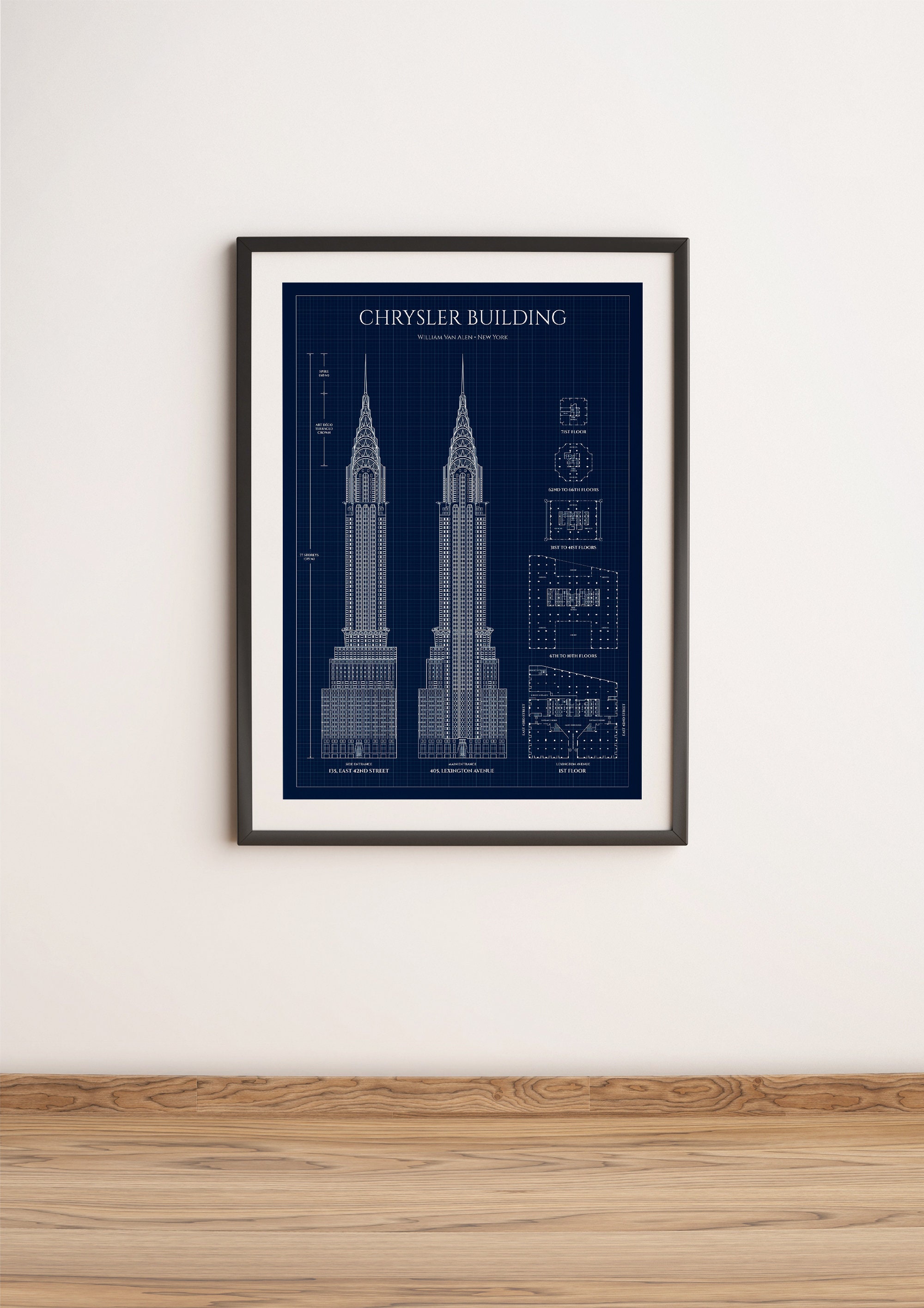 Chrysler Building Poster - Etsy