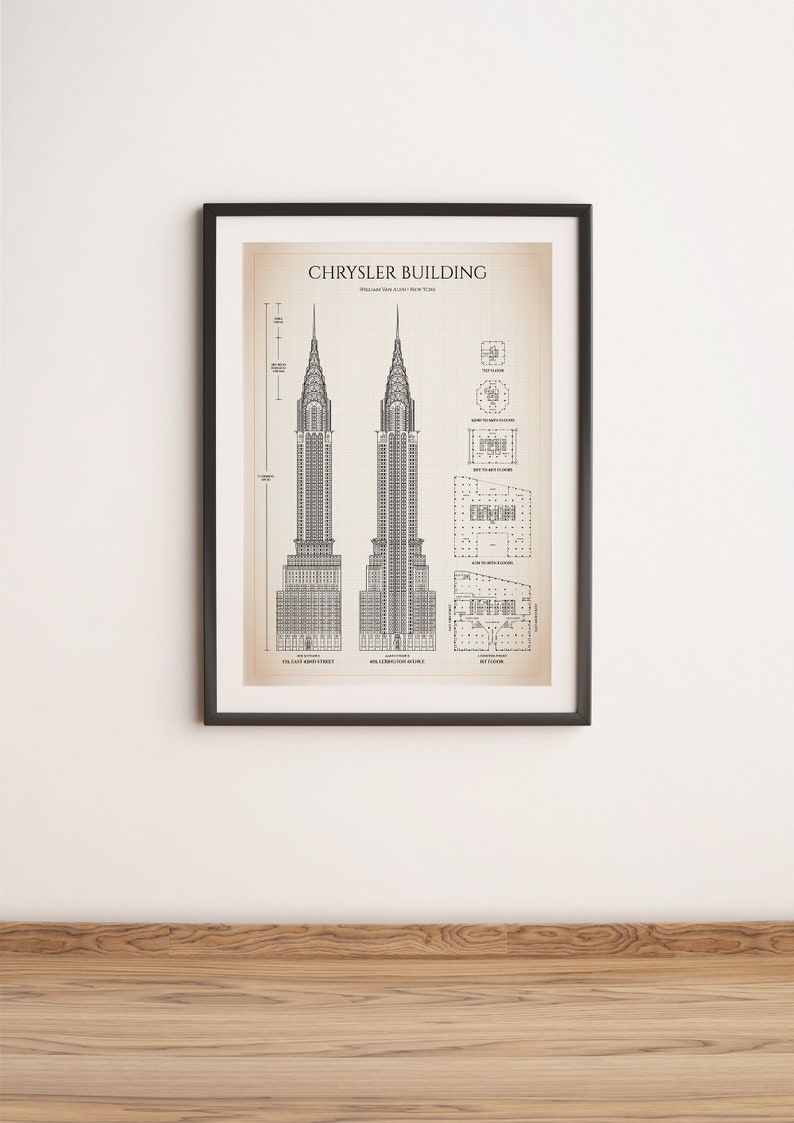 Chrysler Building Poster - Etsy