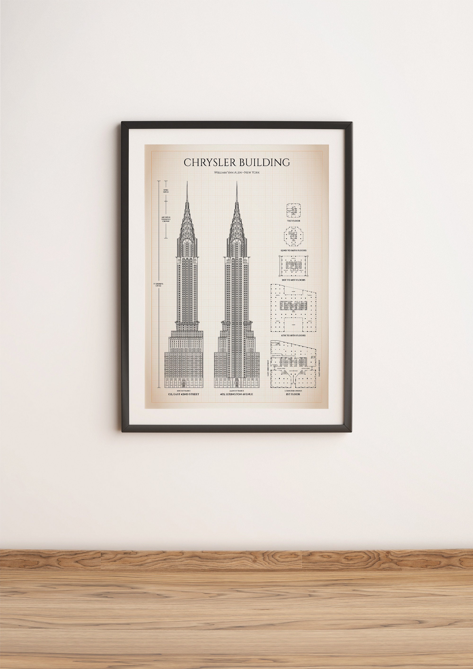 Chrysler Building Poster - Etsy