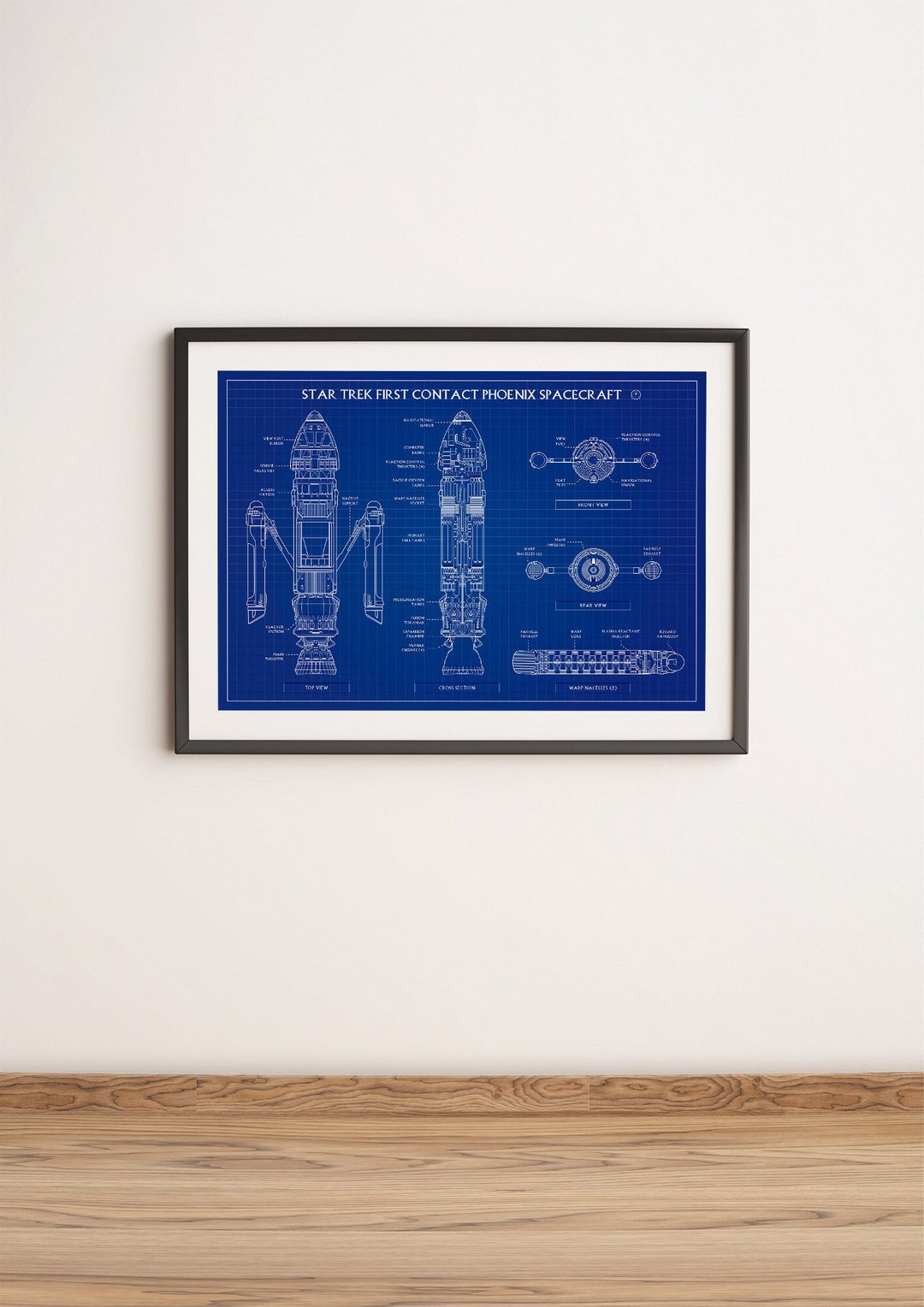 Star Treck First Contact Phoenix Spacecraft Poster - Etsy
