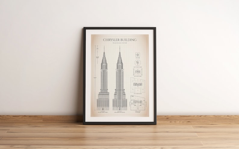 Chrysler Building Poster - Etsy