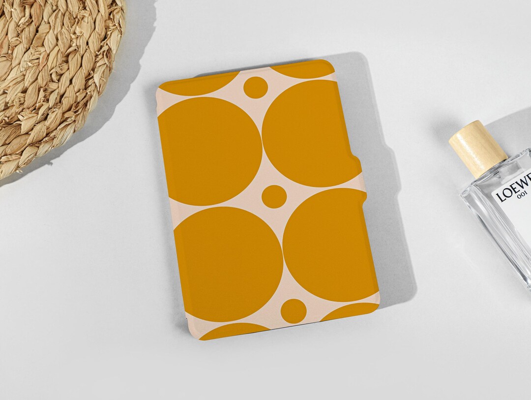 Orange Circles All New Kindle 6" 2022 Case, Personalization Kindle Case ...