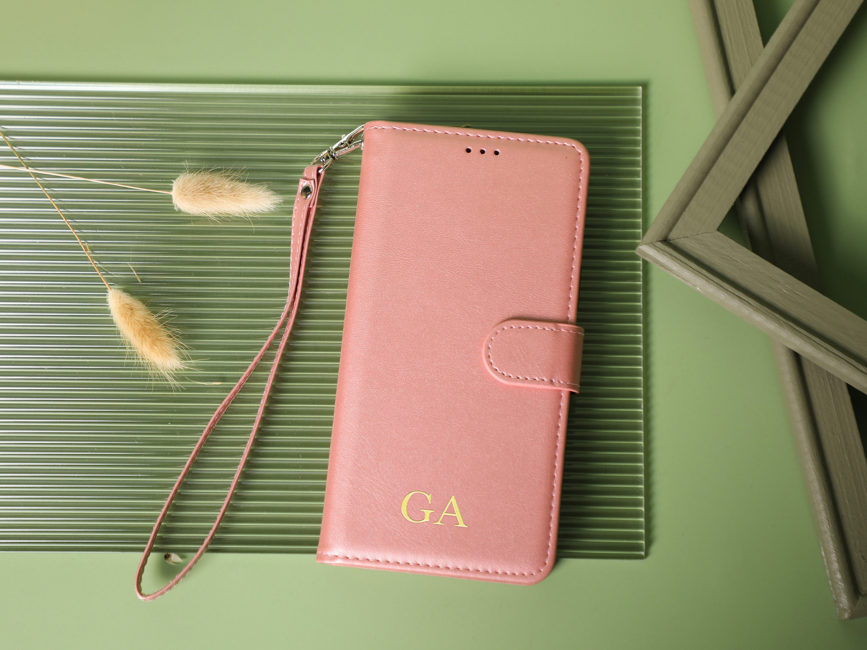 Custom Leather Phone Case, Wallet With Card Slot, Vintage iPhone 14 13 ...