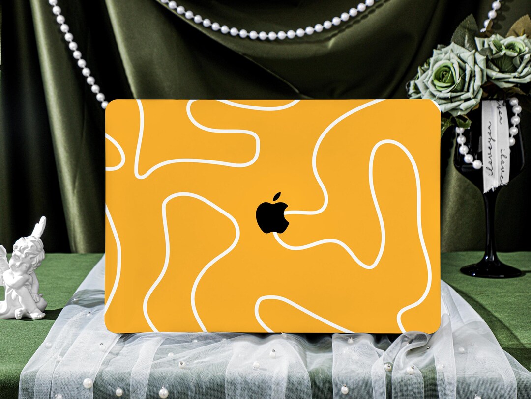 Yellow Line MacBook Case for New MacBook Air 15 A2941, 14.2" A2918 ...