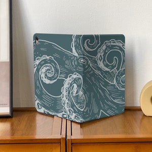 Ocean Octopus Personalized iPad Smart Case Cover iPad Pro 12.9, Pro 11 ...