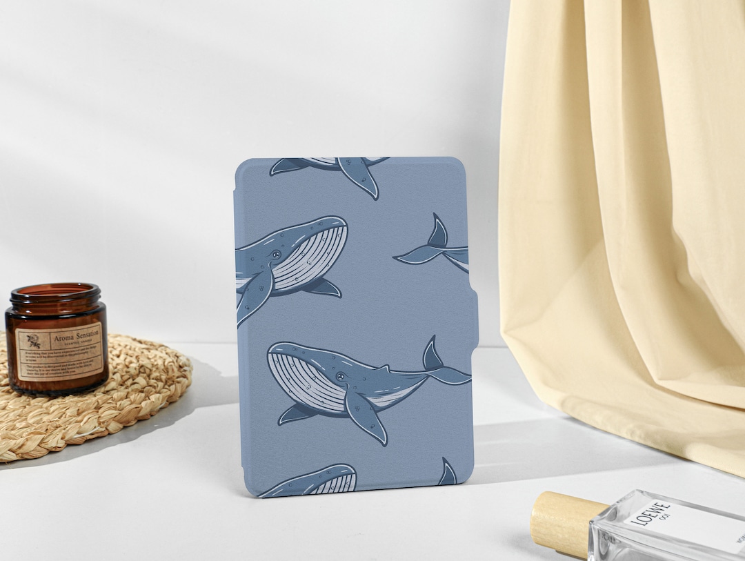 Blue Whales All New Kindle 6" 2022 Case, Personalization Kindle Case ...